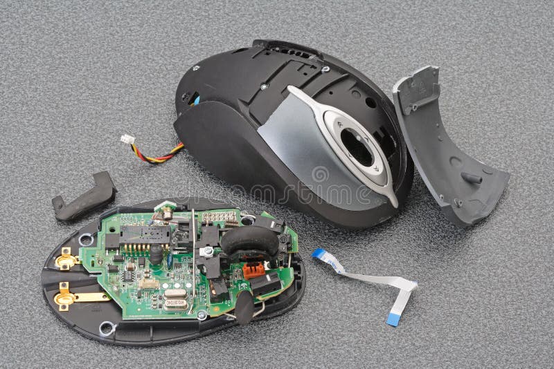 Mouse rotto del laser fotografia stock. Immagine di strumenti - 5247262