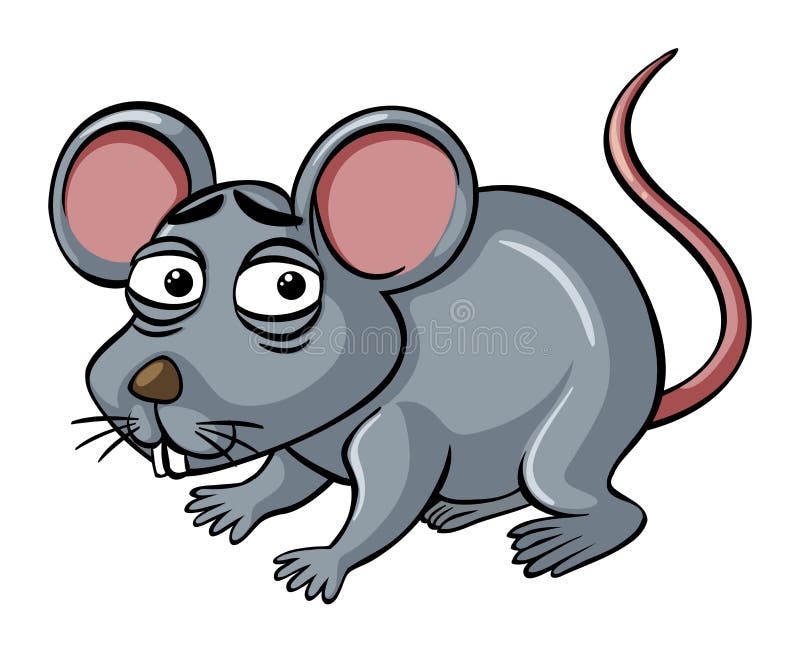 Unhappy Mouse Ball Expression Cartoon Giftcard Stock Vector ...