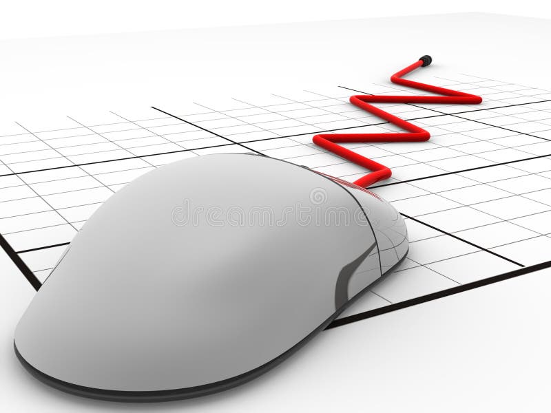 Mouse on schedule stock illustration. Illustration of diagram - 3645903