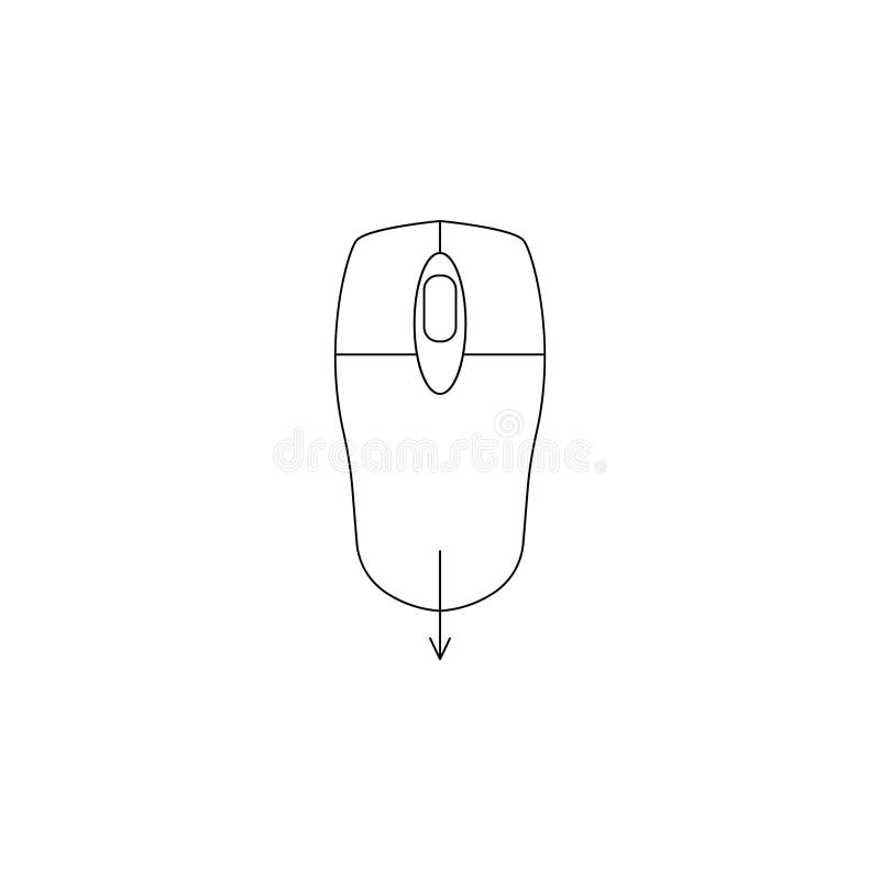 Mouse scroll icon. vector stock illustration. Illustration of screen ...