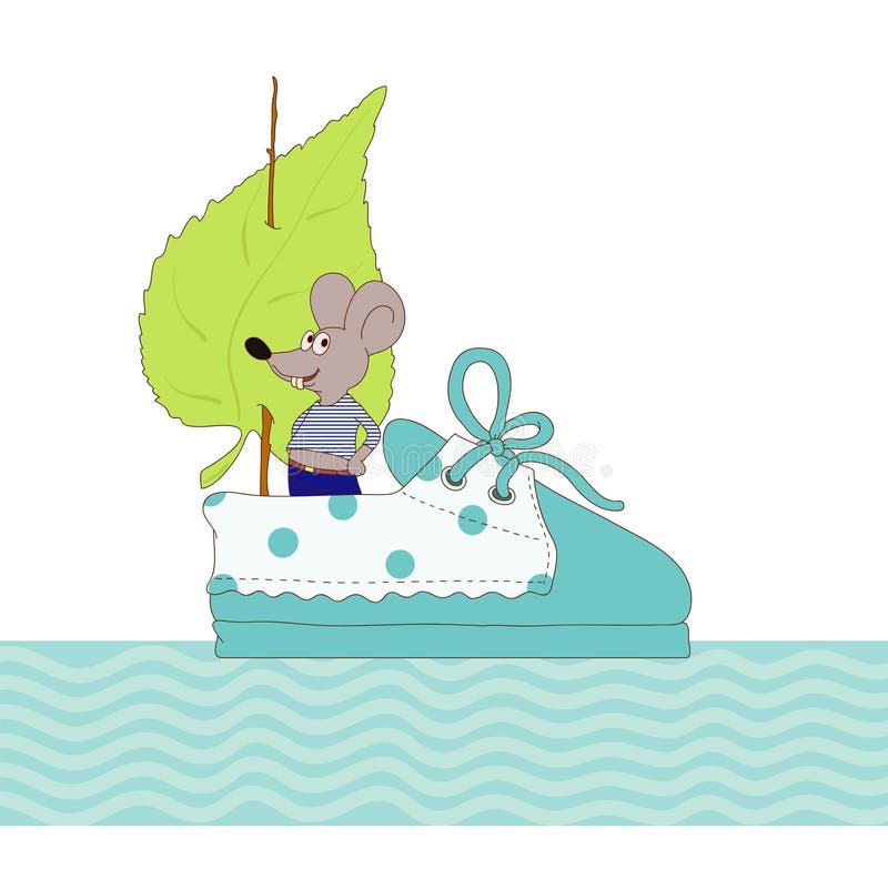 Mouse stock vector. Illustration of sail, babys, ocean - 33414191