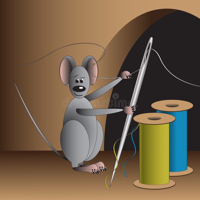 Mouse Seamstress Stock Illustrations – 10 Mouse Seamstress Stock ...