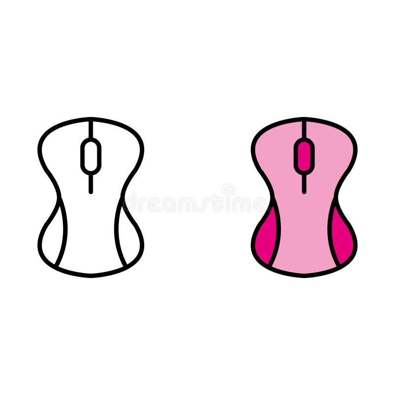 Mouse 19 stock illustration. Illustration of pink, mouse - 374115327
