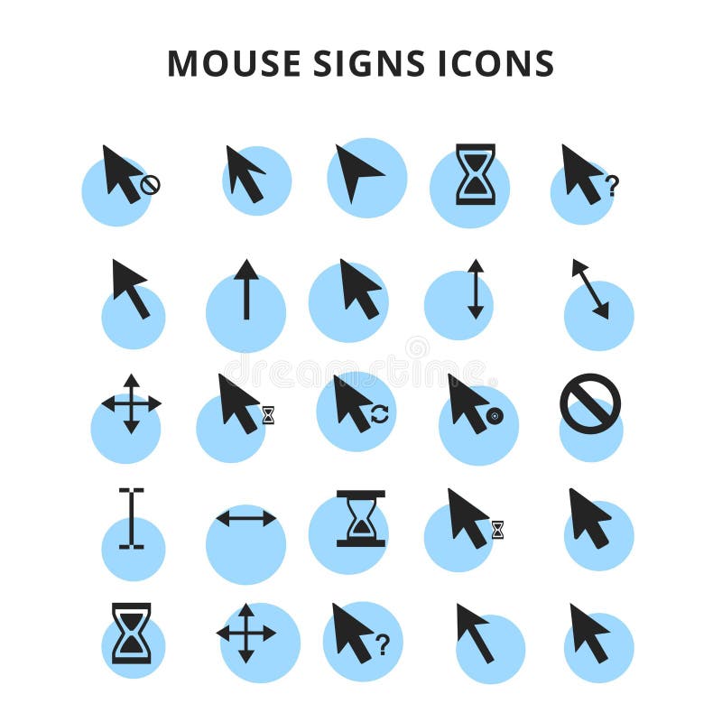 Mouse Sign Icons stock vector. Illustration of internet - 120630432