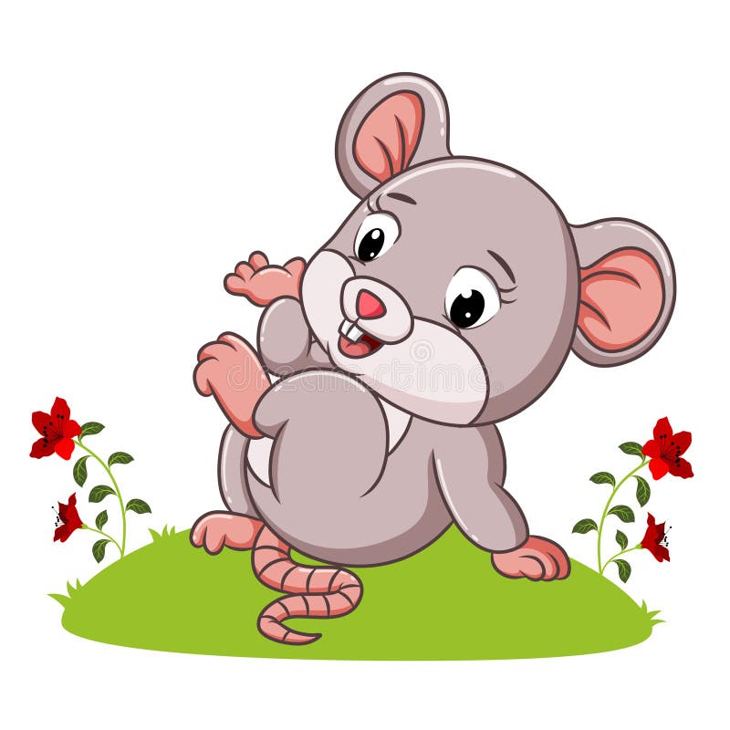 The Cute Mouse is Praying on the Yenpao Jar Stock Vector - Illustration ...