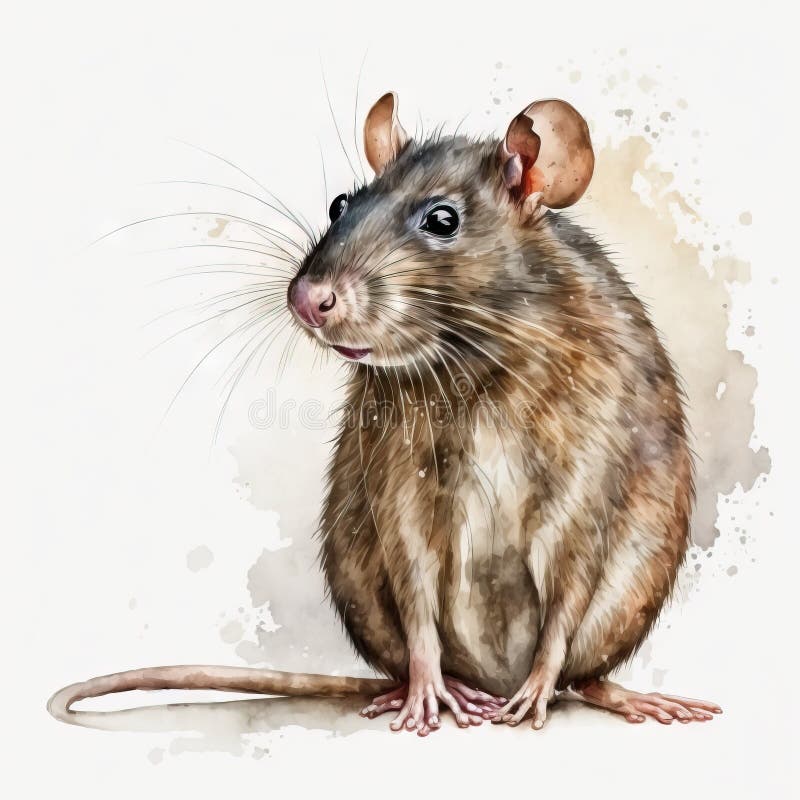 A Mouse is Sitting on the Ground with Its Head Turned To the Side ...