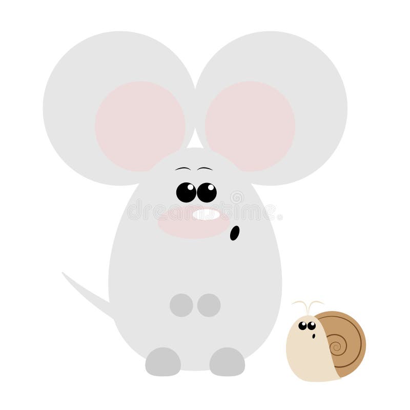 Funny Surprised Mouse stock vector. Illustration of small - 92259939