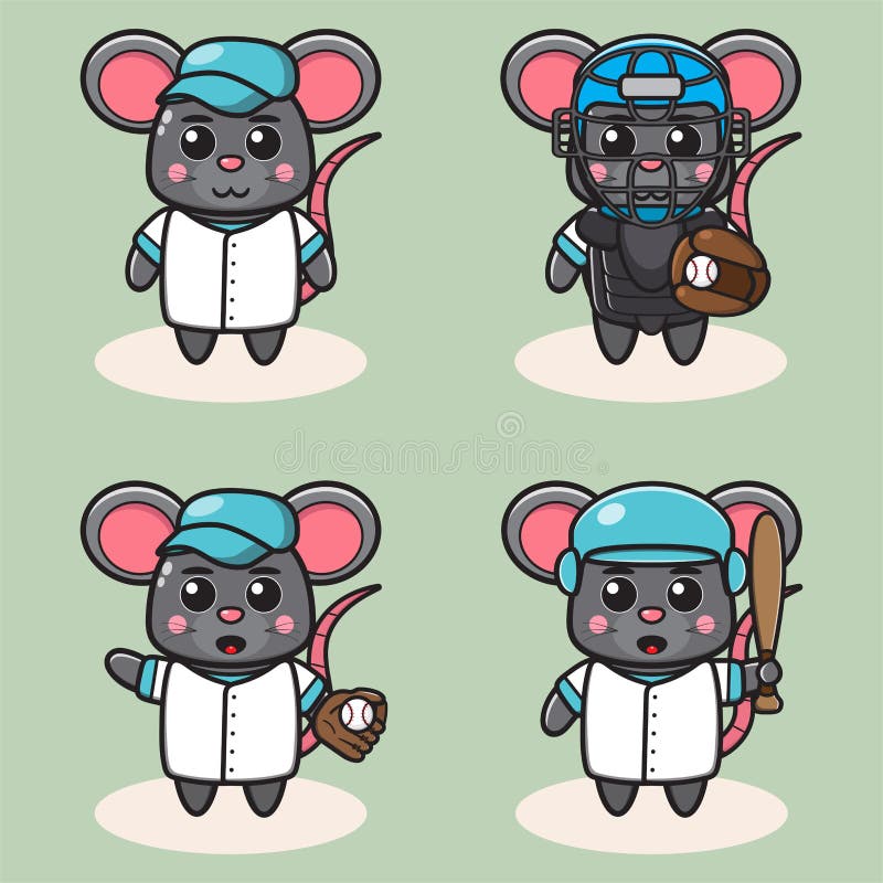 Cute Mouse Engineers Workers, Builders Characters Isolated Cartoon ...