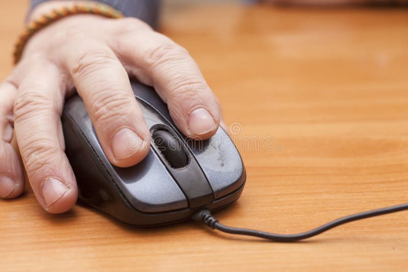 Mouse on a table stock photo. Image of glass, isolated - 82225214