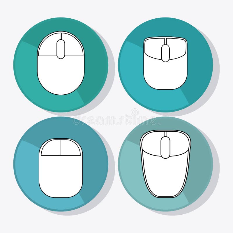 Mouse and Technology Design Stock Vector - Illustration of internet ...