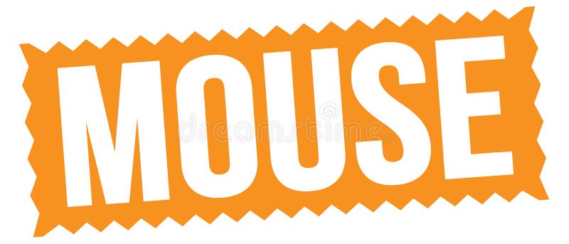 MOUSE Text Written on Orange Stamp Sign Stock Illustration ...