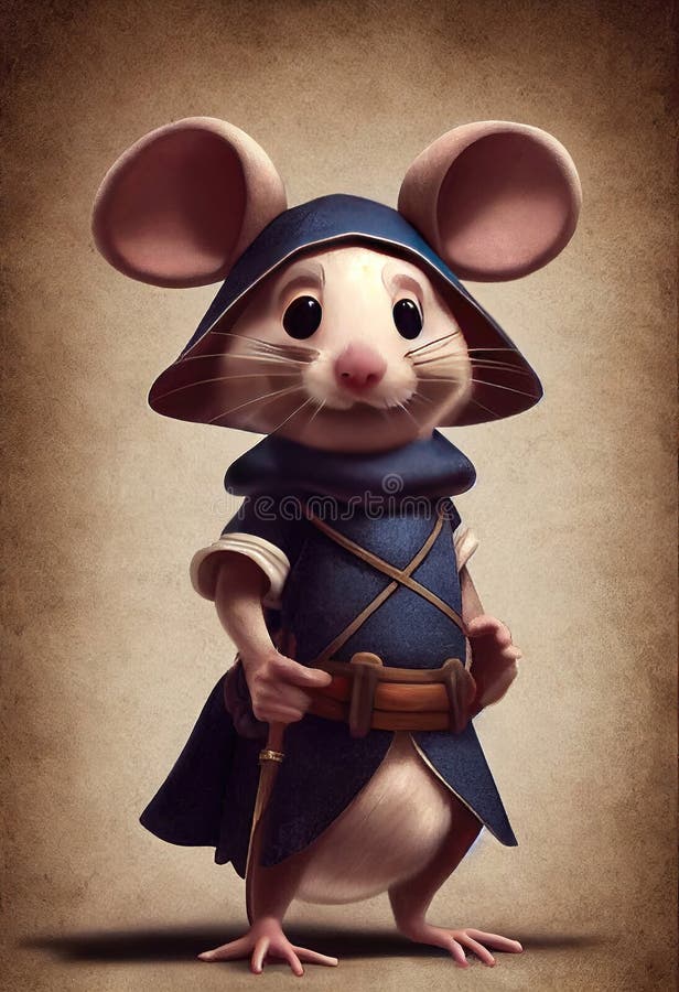A Mouse Thief in Medieval Dress, 3d Illustration, Ai Generated Image ...