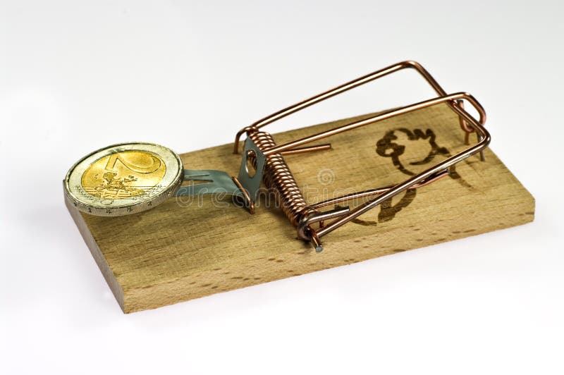 Diamond Ring Wedding Gift on Mouse Trap Stock Photo - Image of occasion ...