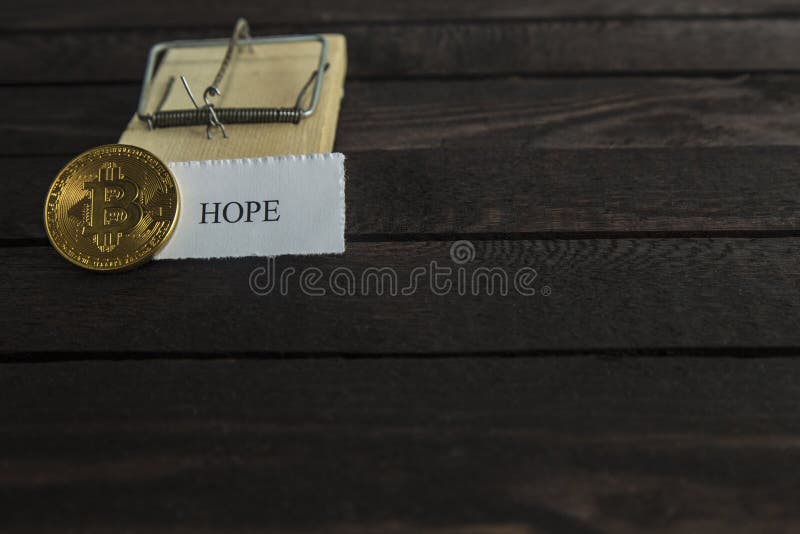Mouse Trap, Bitcoin and the Word: Hope. Stock Photo - Image of ...