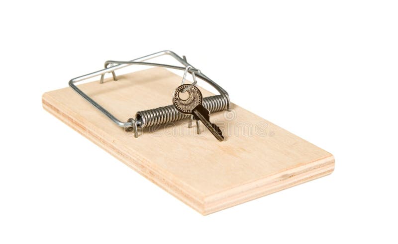 A mouse trap with keys stock image. Image of pest, dangerous - 29532311