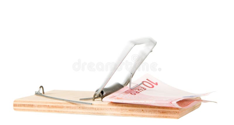 A mouse trap with money stock image. Image of mice, control - 30729561