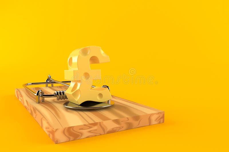 Pound Symbol with Parachute Stock Illustration - Illustration of money ...