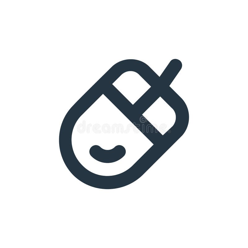 Mouse Vector Icon. Mouse Editable Stroke. Mouse Linear Symbol for Use on Web and Mobile Apps ...