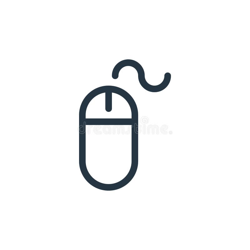 Mouse Vector Icon. Mouse Editable Stroke. Mouse Linear Symbol for Use on Web and Mobile Apps ...