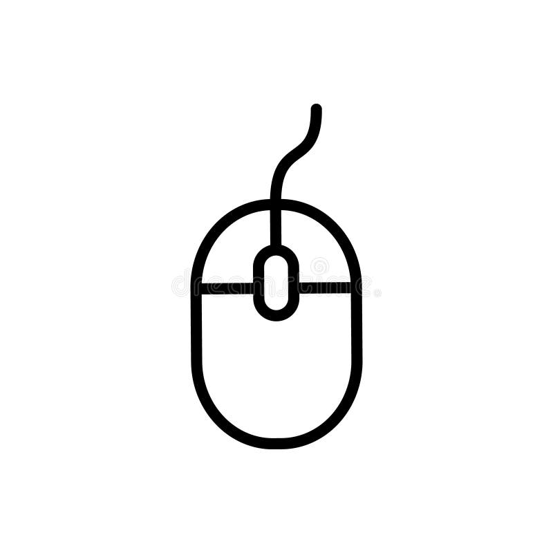 Mouse Vector Icon. PC Illustration Sign. Computer Symbol. Device Logo ...
