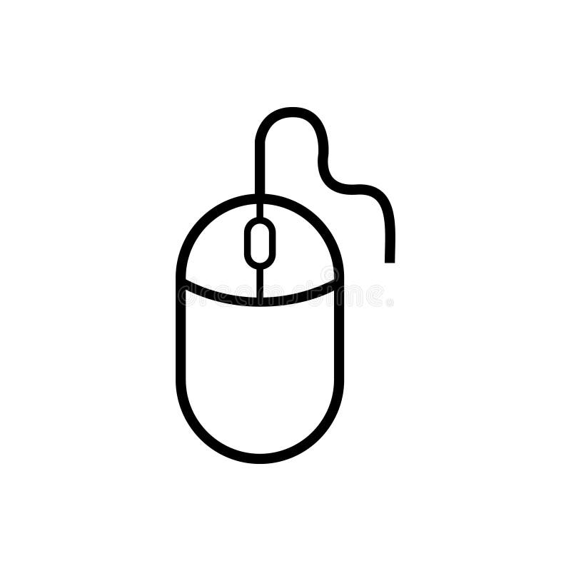 Mouse Vector Icon. PC Illustration Sign. Computer Symbol. Device Logo ...