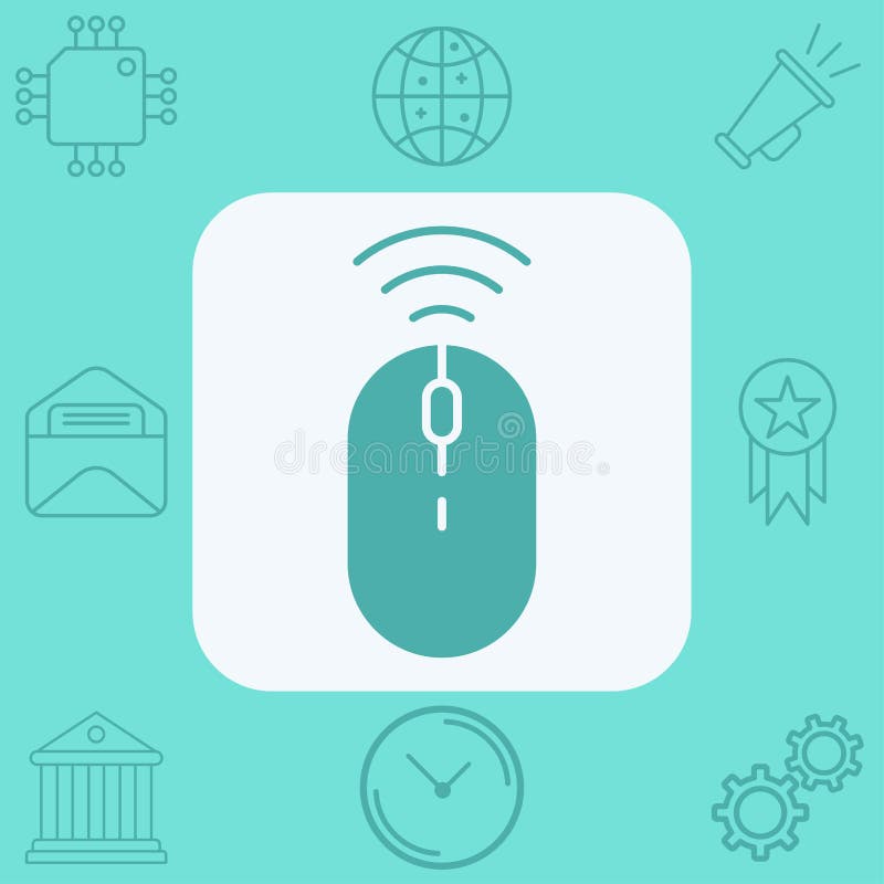 Mouse Vector Icon Sign Symbol Stock Vector - Illustration of device ...