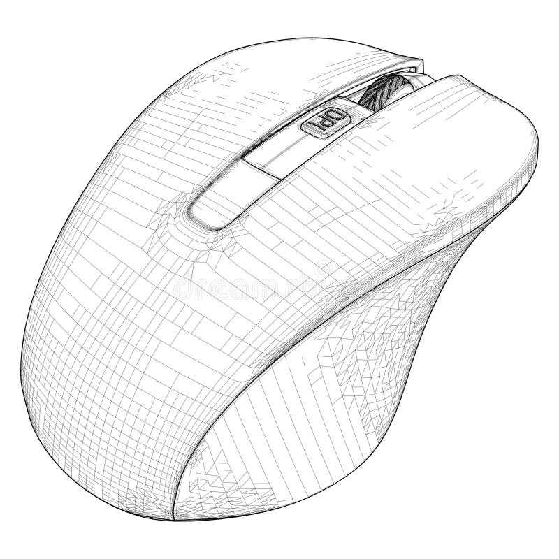 Mouse Vector 01. Isolated on White Background. a Vector Illustration of ...