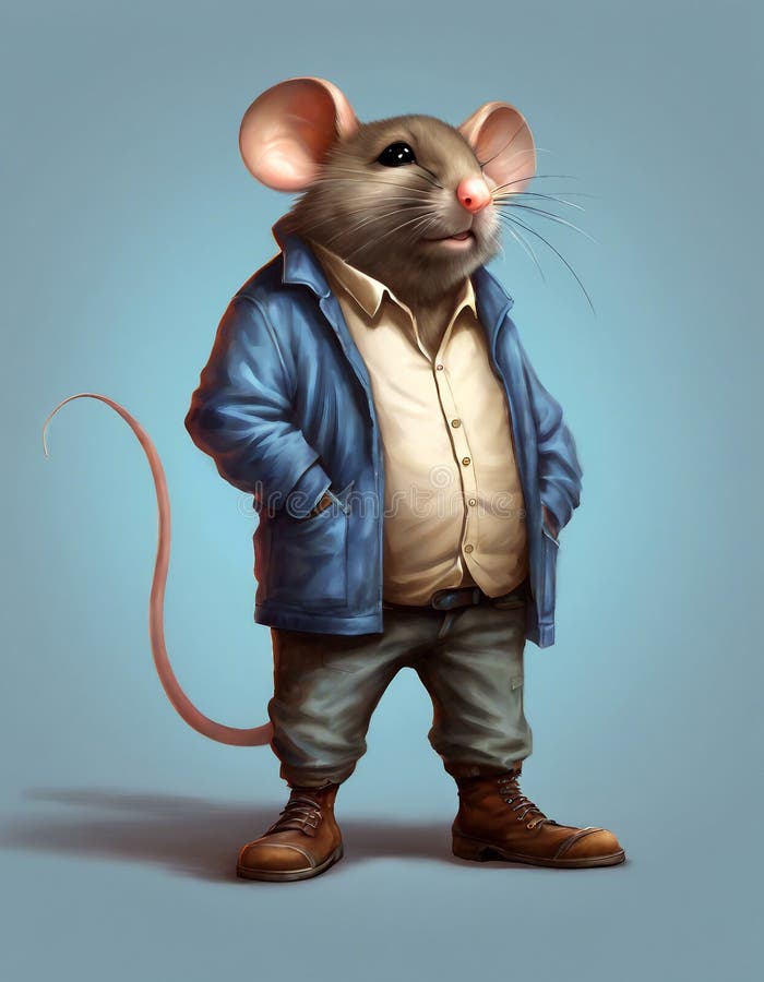 Mouse Wearing Clothes. Scientist Mouse. the Mouse is Dressed in Pants ...