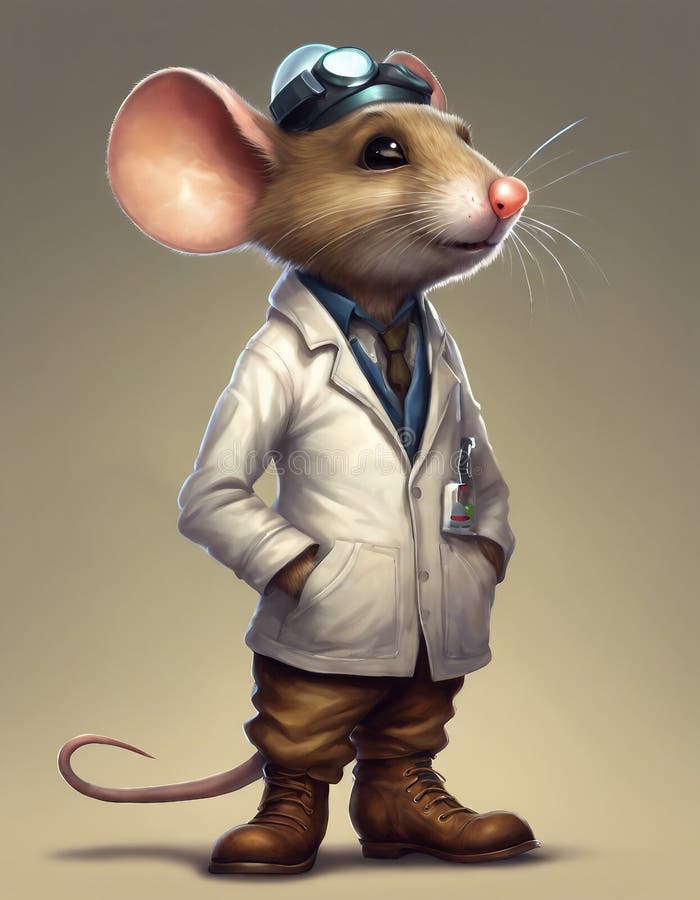 Mouse Wearing Clothes. Scientist Mouse. the Mouse is Dressed in Pants ...
