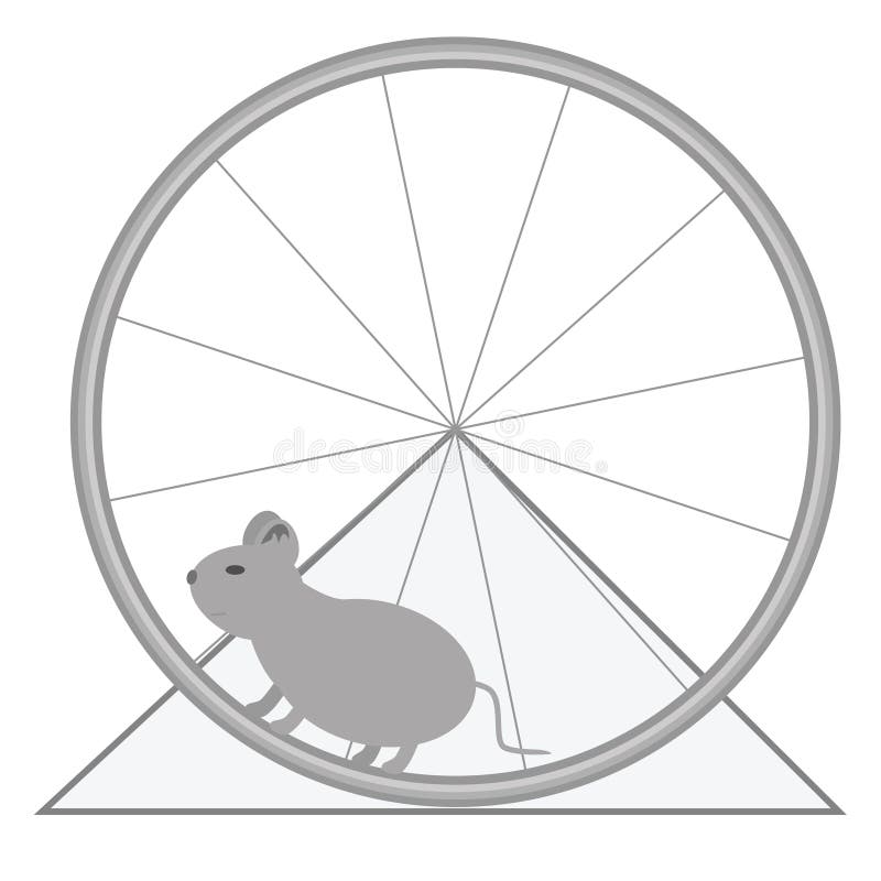 Mouse and wheel stock vector. Illustration of strength - 7196617