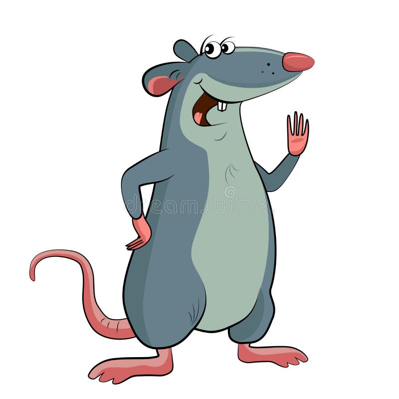 Cartoon rat dizzy stock vector. Illustration of smell - 31979434