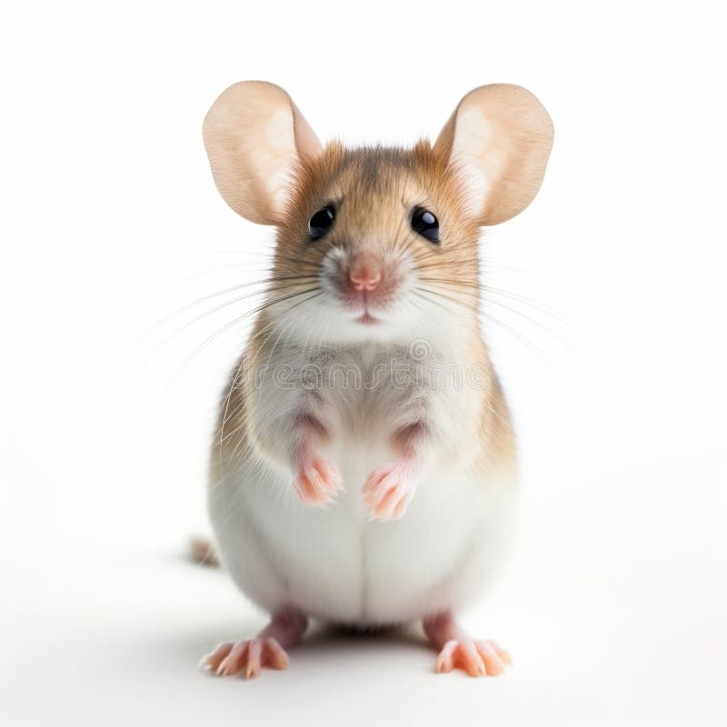 Mouse on White Background. AI Stock Illustration - Illustration of ...