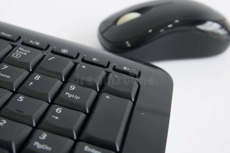 Mouse and Wireless Keyboard Stock Image - Image of board, mouse: 60882493
