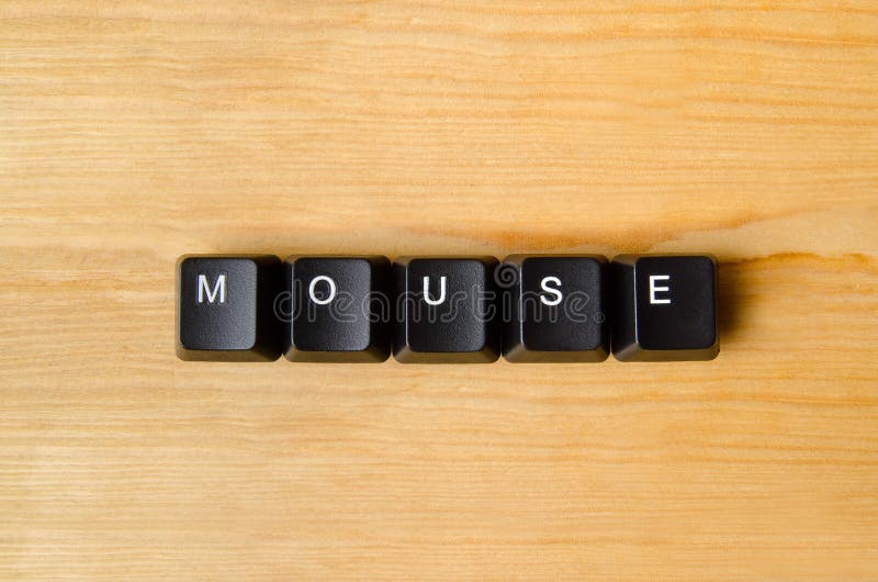 Mouse word stock photo. Image of typography, alphabet - 98422718