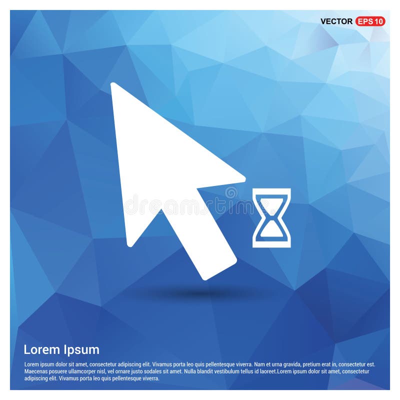 MouseCursor Loading Icon stock vector. Illustration of communications ...