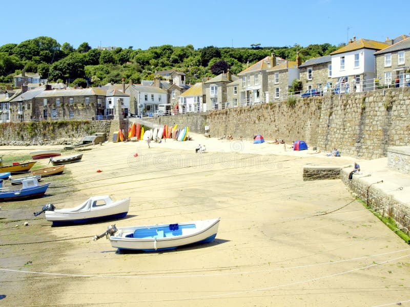 Mousehole Cornwall England UK Cornish Fishing Village Stock Image ...