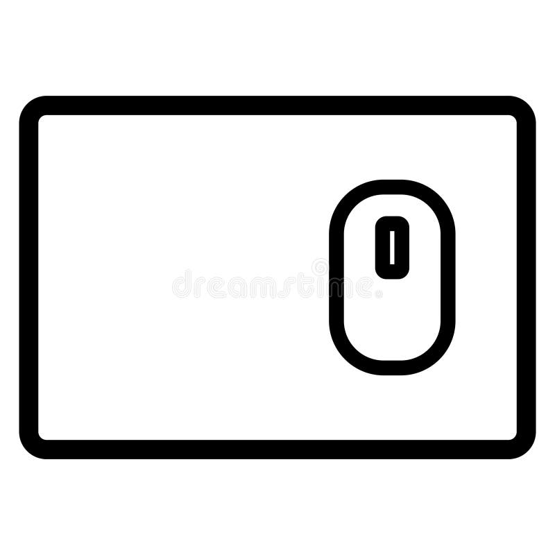 Mousepad icon vector stock vector. Illustration of digital - 284774573