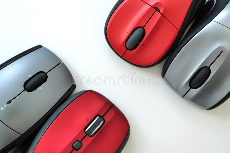 Mouses coloridos foto de stock. Imagem de eletrônica - 24597578