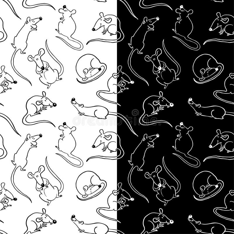 Stylized mouse drawing stock illustration. Illustration of mouse - 20614267