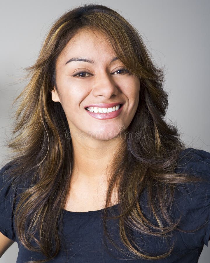 Happy blonde teen portrait stock image. Image of long, smile - 761815