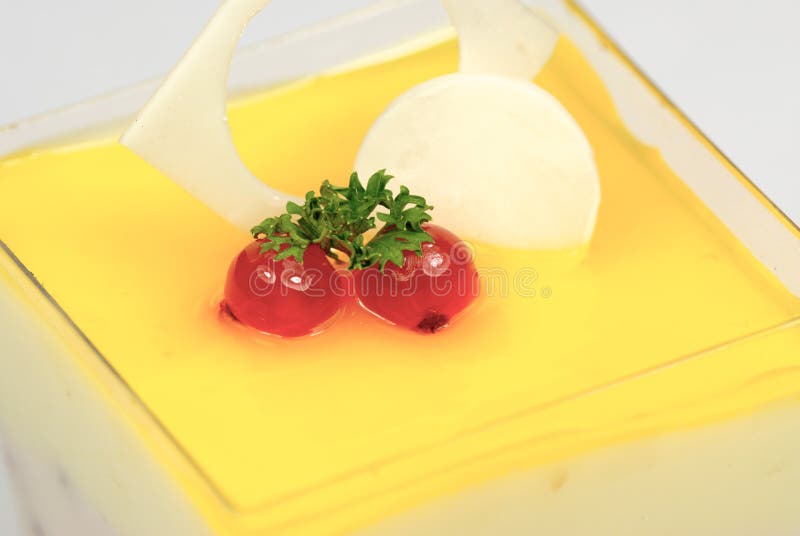 Mousse stock photo. Image of yellow, custard, gourmet - 13110718
