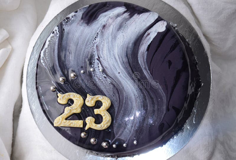 Mousse birthday cake stock photo. Image of cookies, cake - 111896700