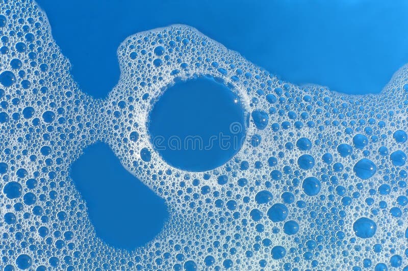 Lessive De Savon Mousse Transparente De Vecteur Sur Le Fond De L'eau ...