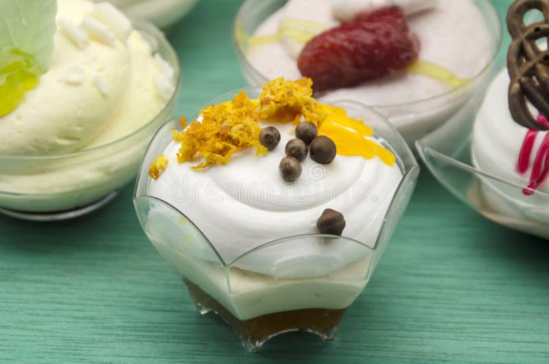 Mousse cold whipping cream stock image. Image of lemon - 259064241