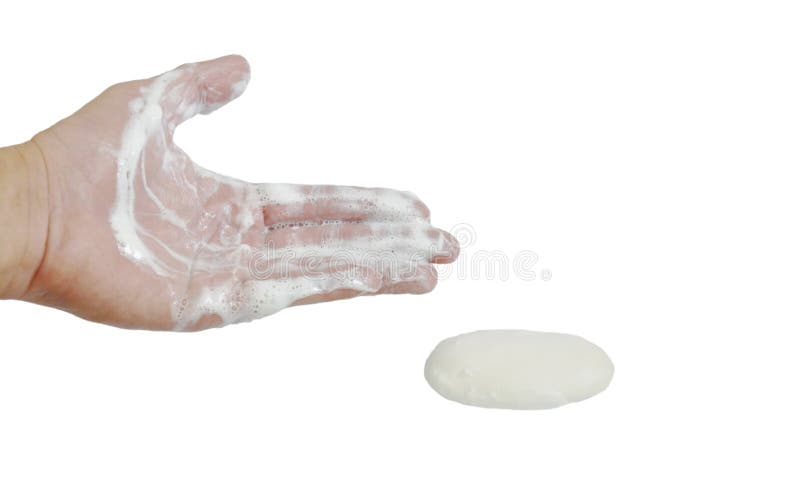 Mousse De Savon Sur Le Fond Blanc Photo stock - Image du soapsuds, fond ...