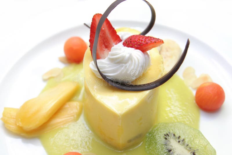 Mousse mango stock image. Image of dessert, sweets, industry - 7933083