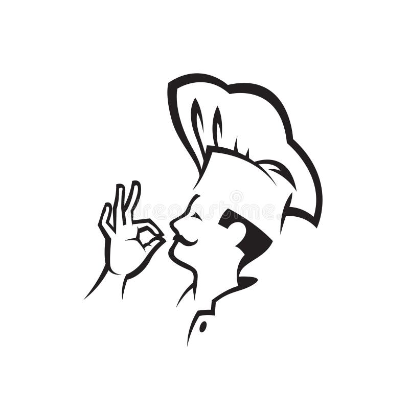 Moustache chef head stock vector. Illustration of background - 310592713