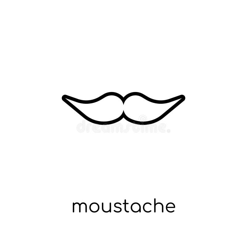 Moustache Icon from Circus Collection. Stock Vector - Illustration of ...
