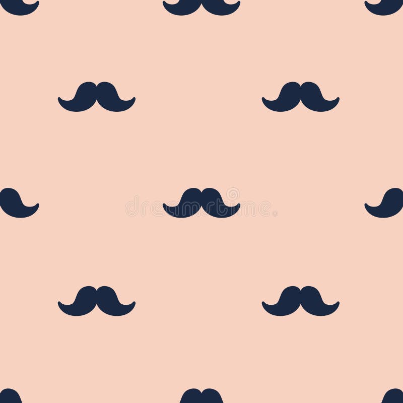 Moustache Pattern, Seamless Texture for Wrapping Paper. Endless ...