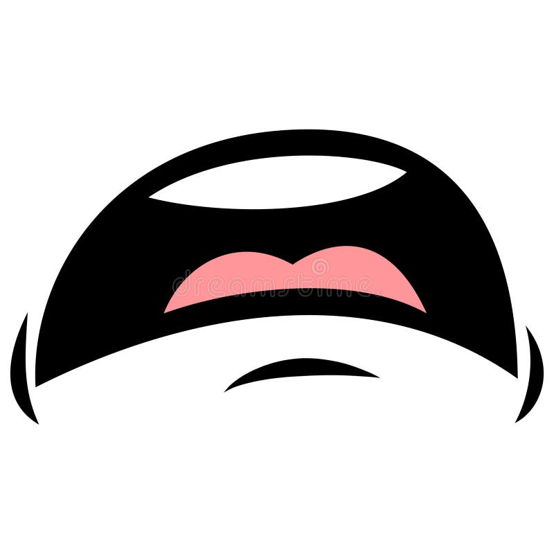 Mouth Crying Cartoon Face Expression Vector Illustration Vector ...